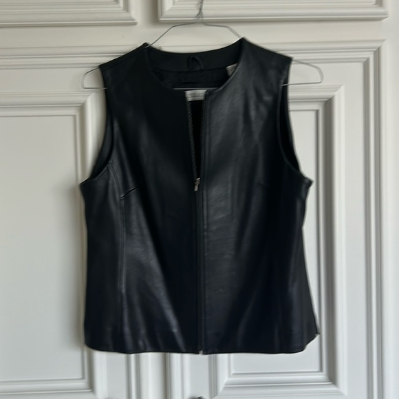 Valerie Stevens | Jackets & Coats | Beautiful Black Leather Vest By ...